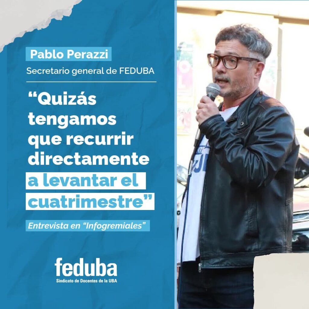 Pablo Perazzi: «Quizás tengamos que recurrir directamente a levantar el ...